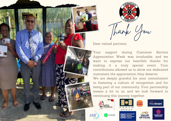 Thank You! Customer Service Week - PTSC