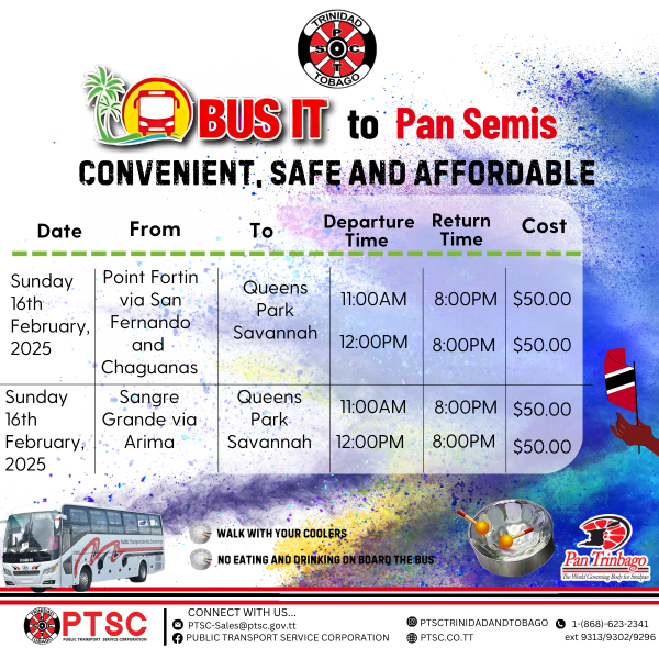 Affordable & Reliable Public Transport | PTSC Trinidad & Tobago