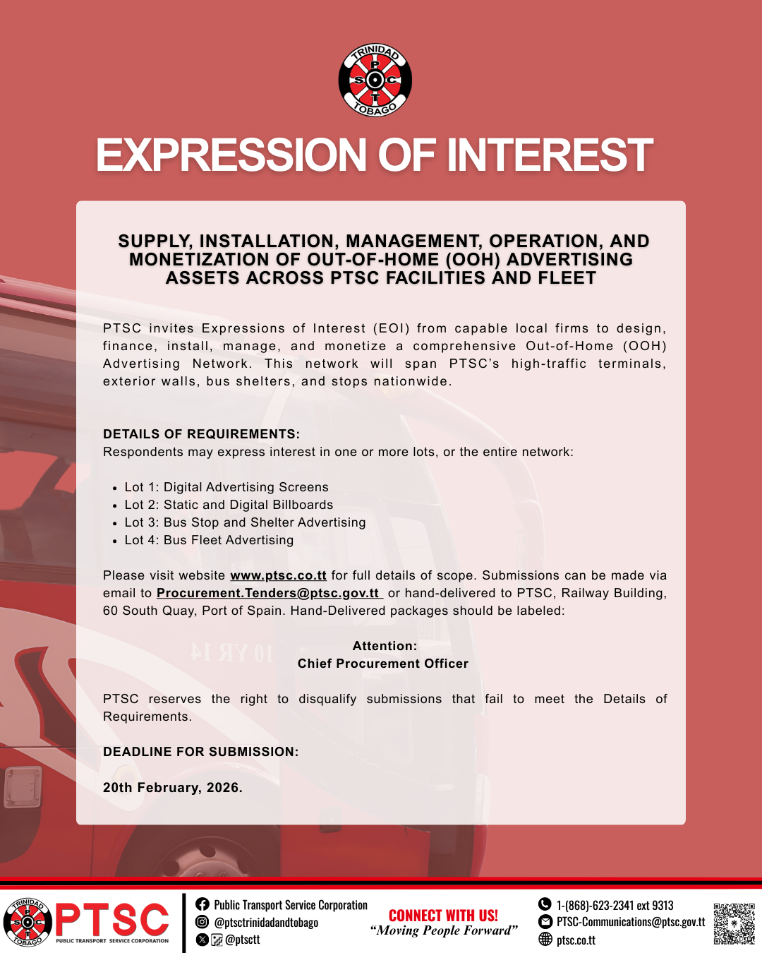 Expressions of Interest - PTSC